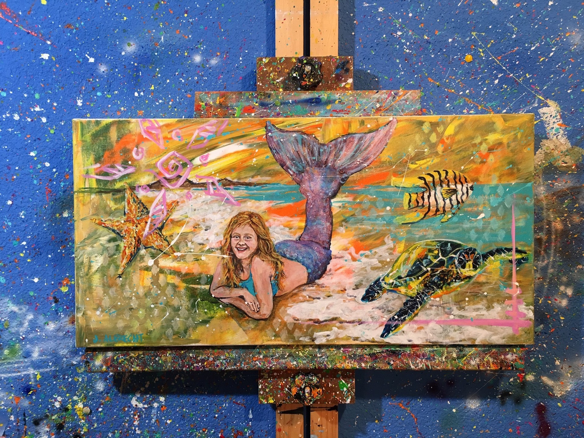 Mermaid Commission #2 by Jeff Albrecht | Bill Wyland Galleries Lahaina LLC