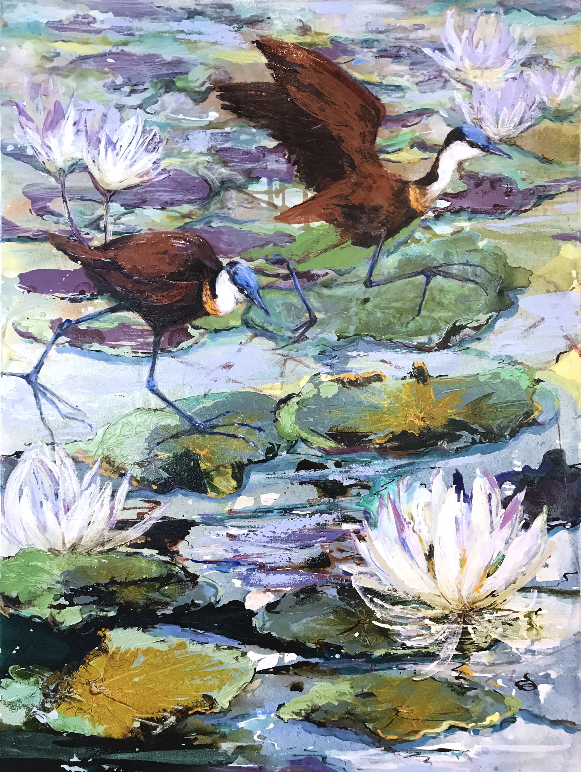 Lotus Bird by Dianne Ogg | Wentworth Galleries