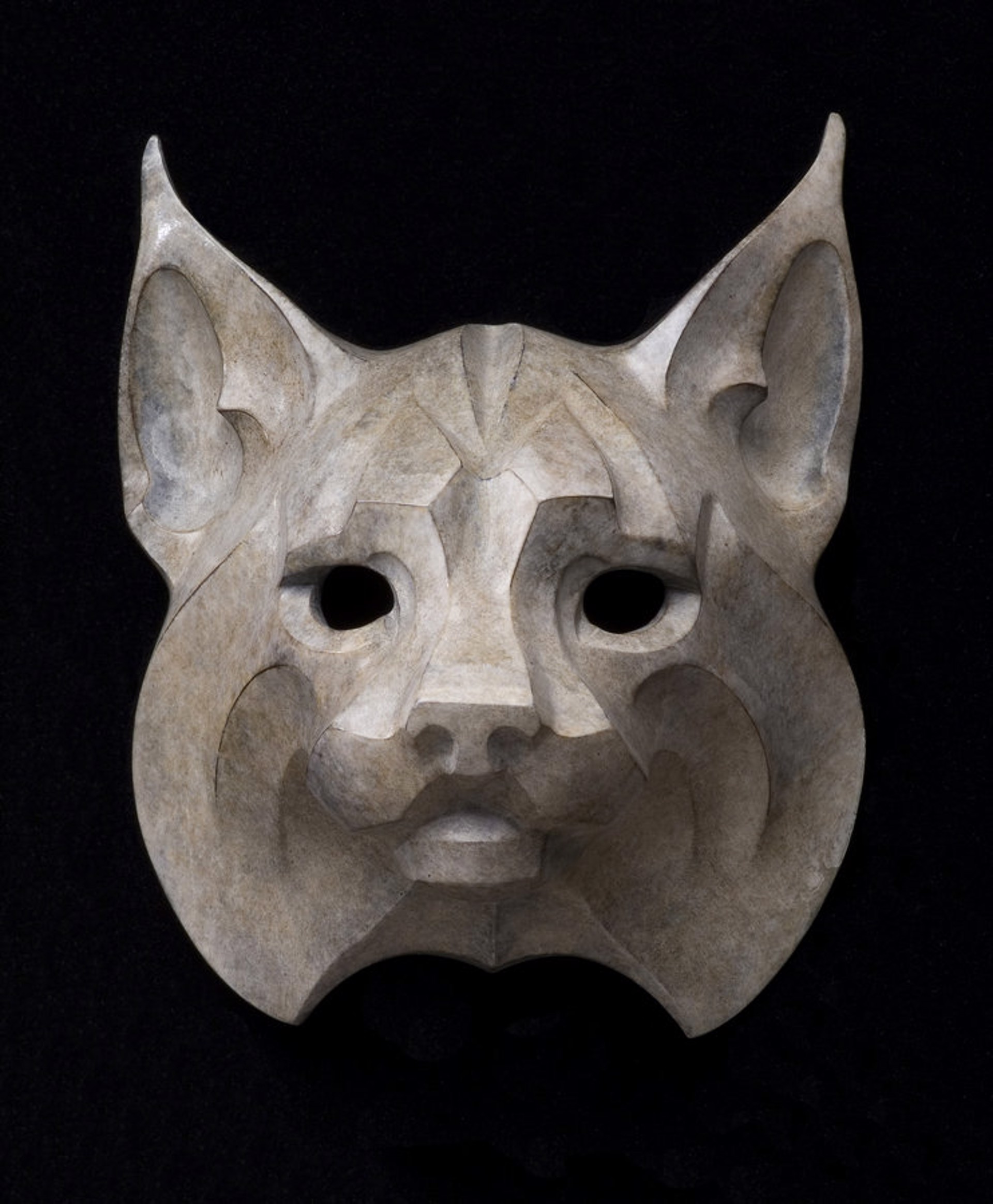 Bobcat Mask Maquette by Rosetta | Bronze Coast Gallery & Brumfield Gallery