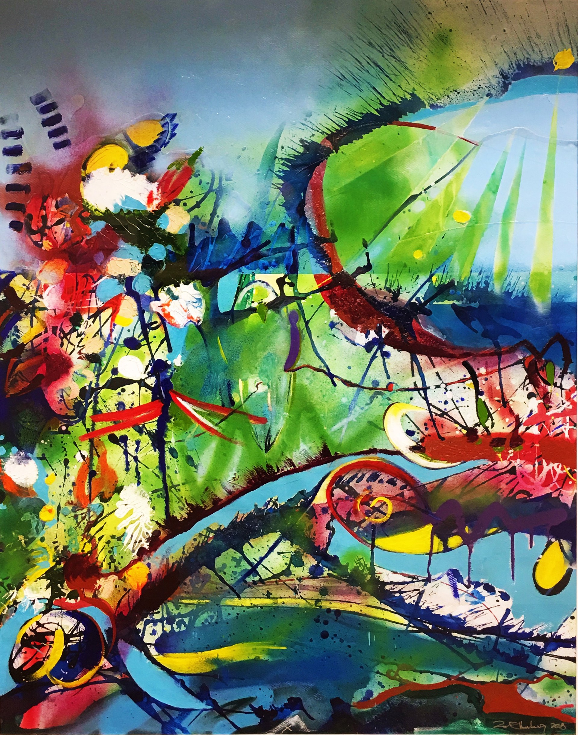 'Budgie's Perch' by Zoe Ellenberg | Nissarana Galleries