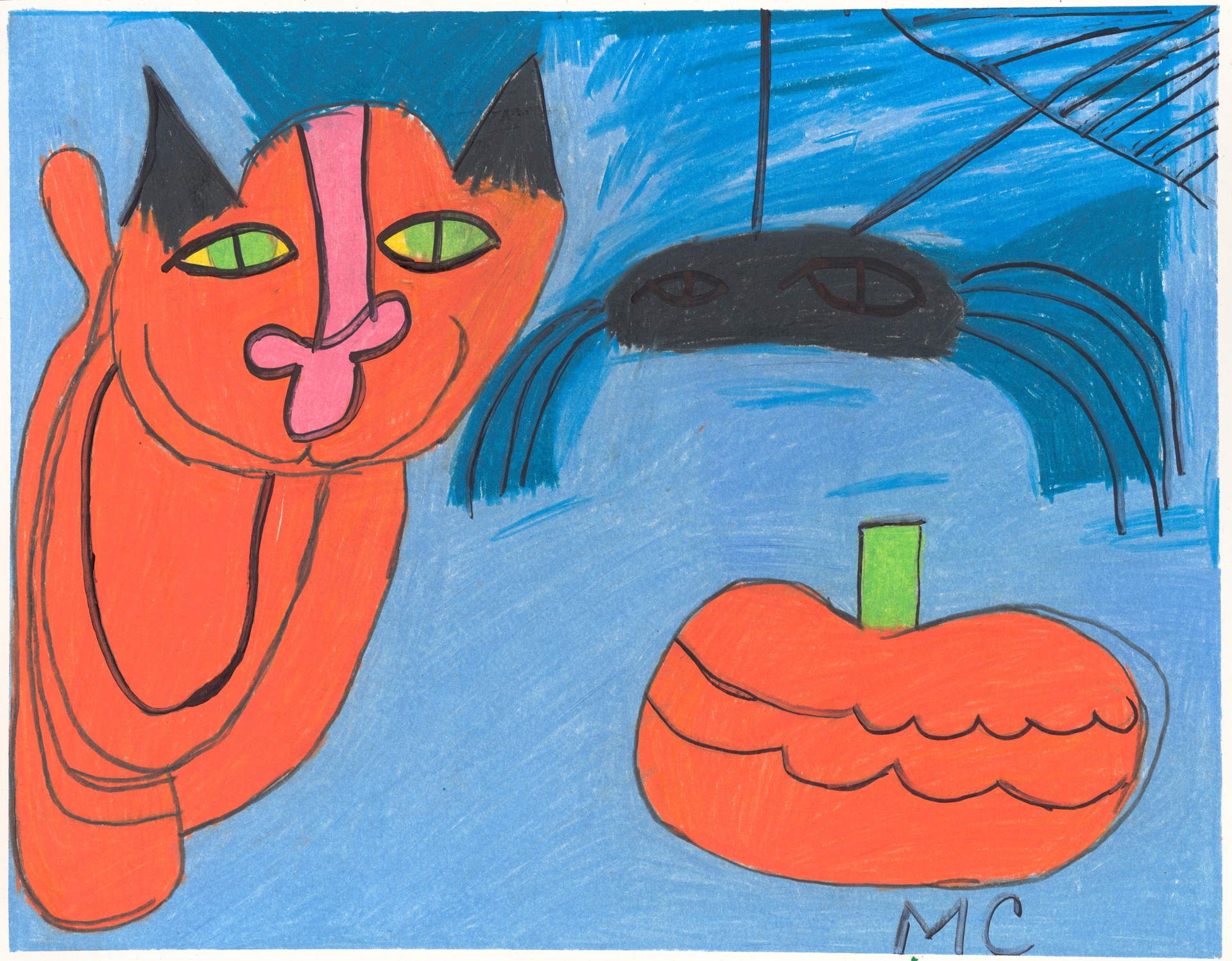 Halloween Scene by Marti Clark | Art Enables