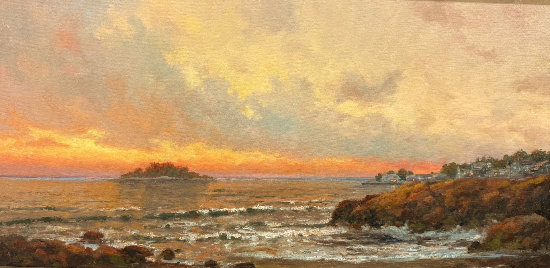 View from East Wharf Beach, Madison by Paul Beebe | Susan Powell Fine Art