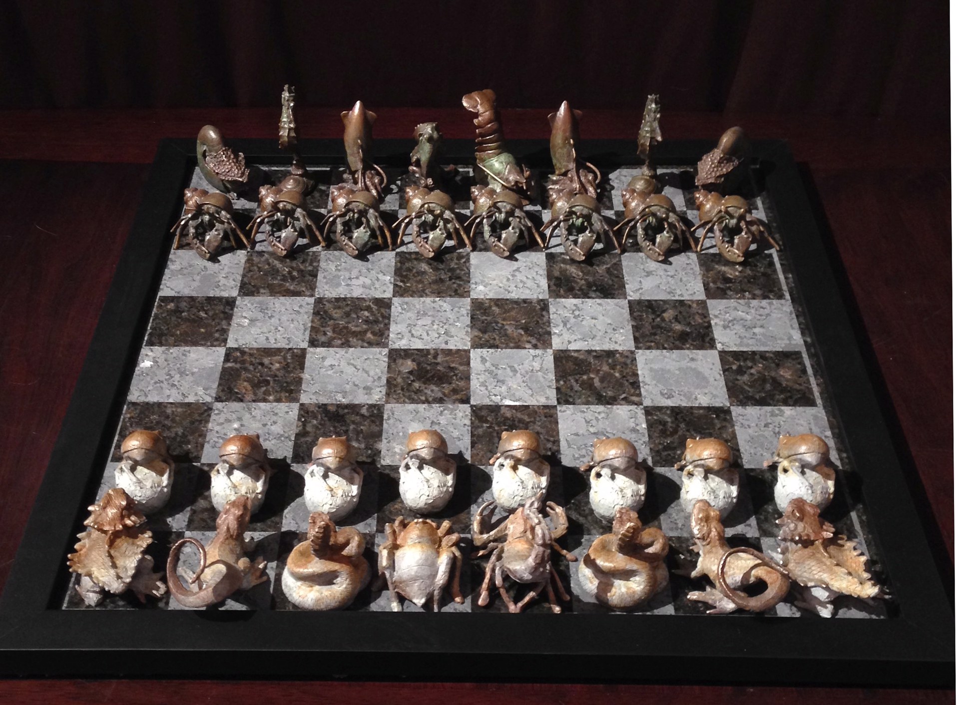 Chess Set II by Dan Chen | Bronze Coast Gallery & Brumfield Gallery