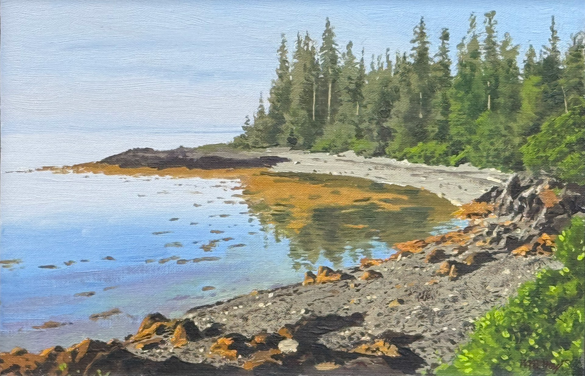 Cove at Pendleton Point by William B. Hoyt | Maine Art Hill