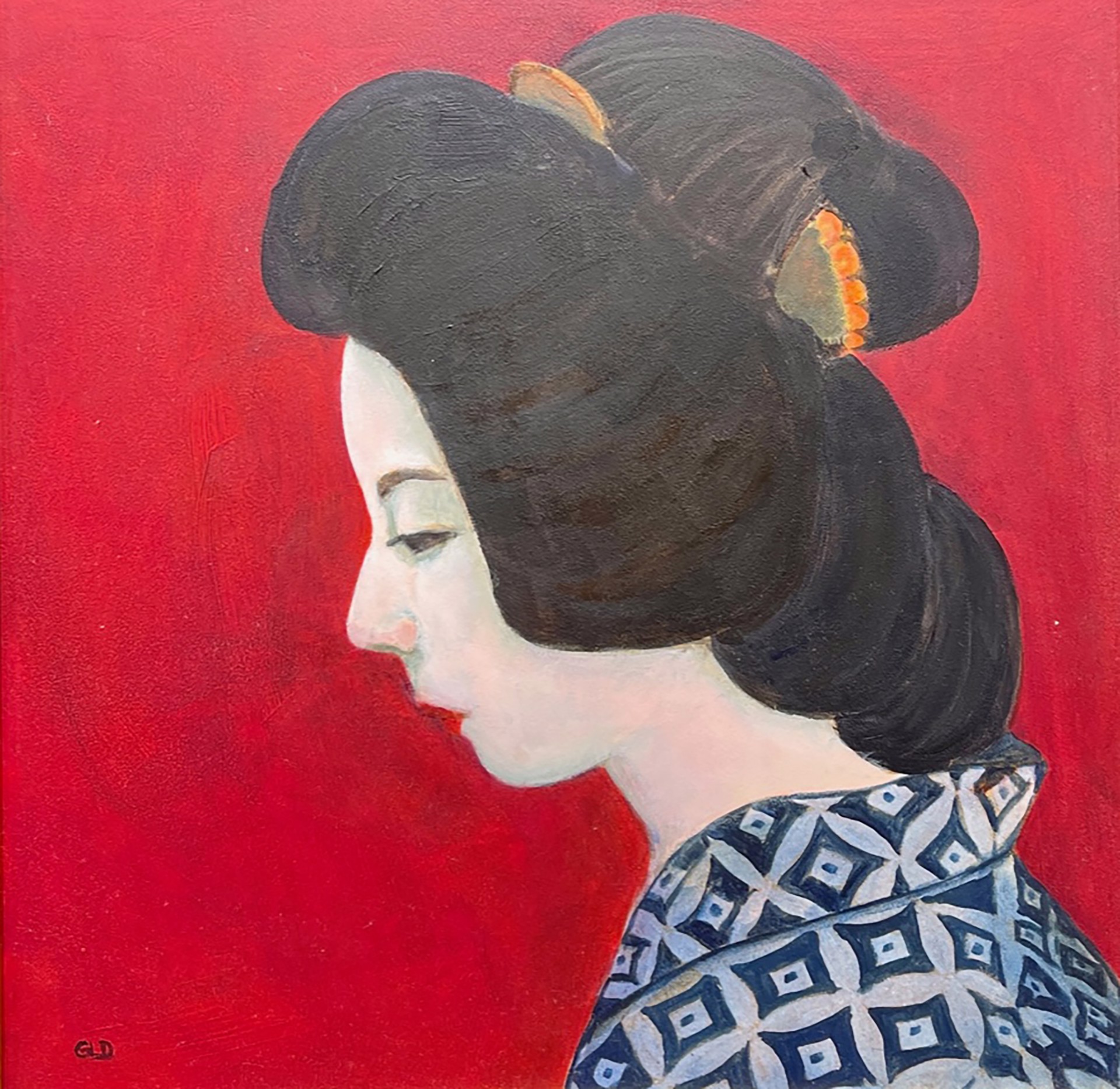 Geisha with Hair Combs by Gael Donovan | Carmel Art Association