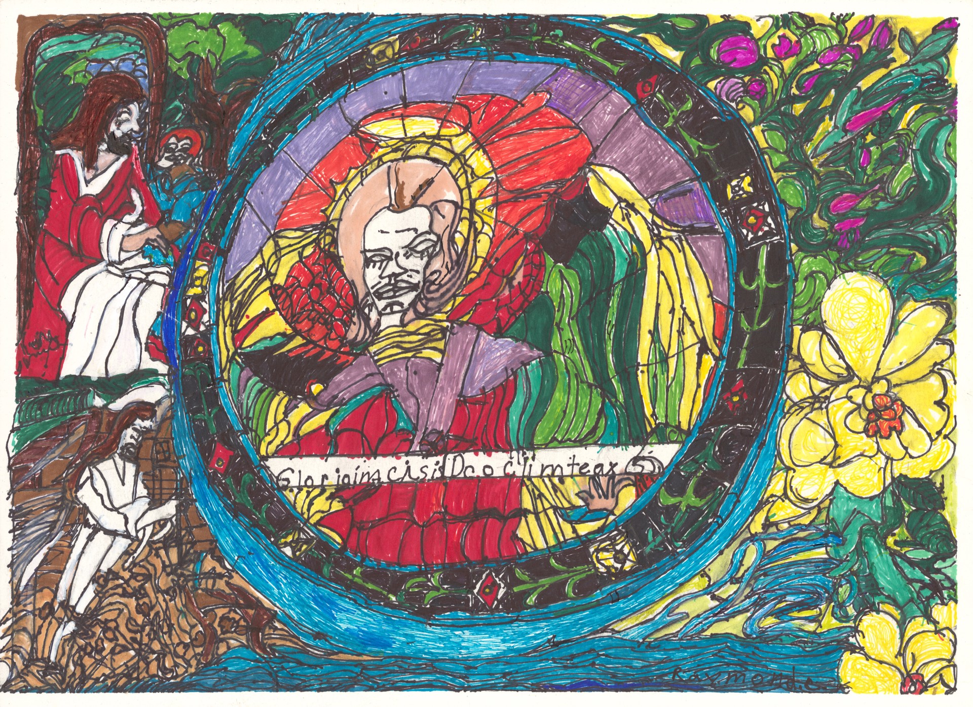 Stained Glass of St. Gloria by Raymond Lewis | Art Enables