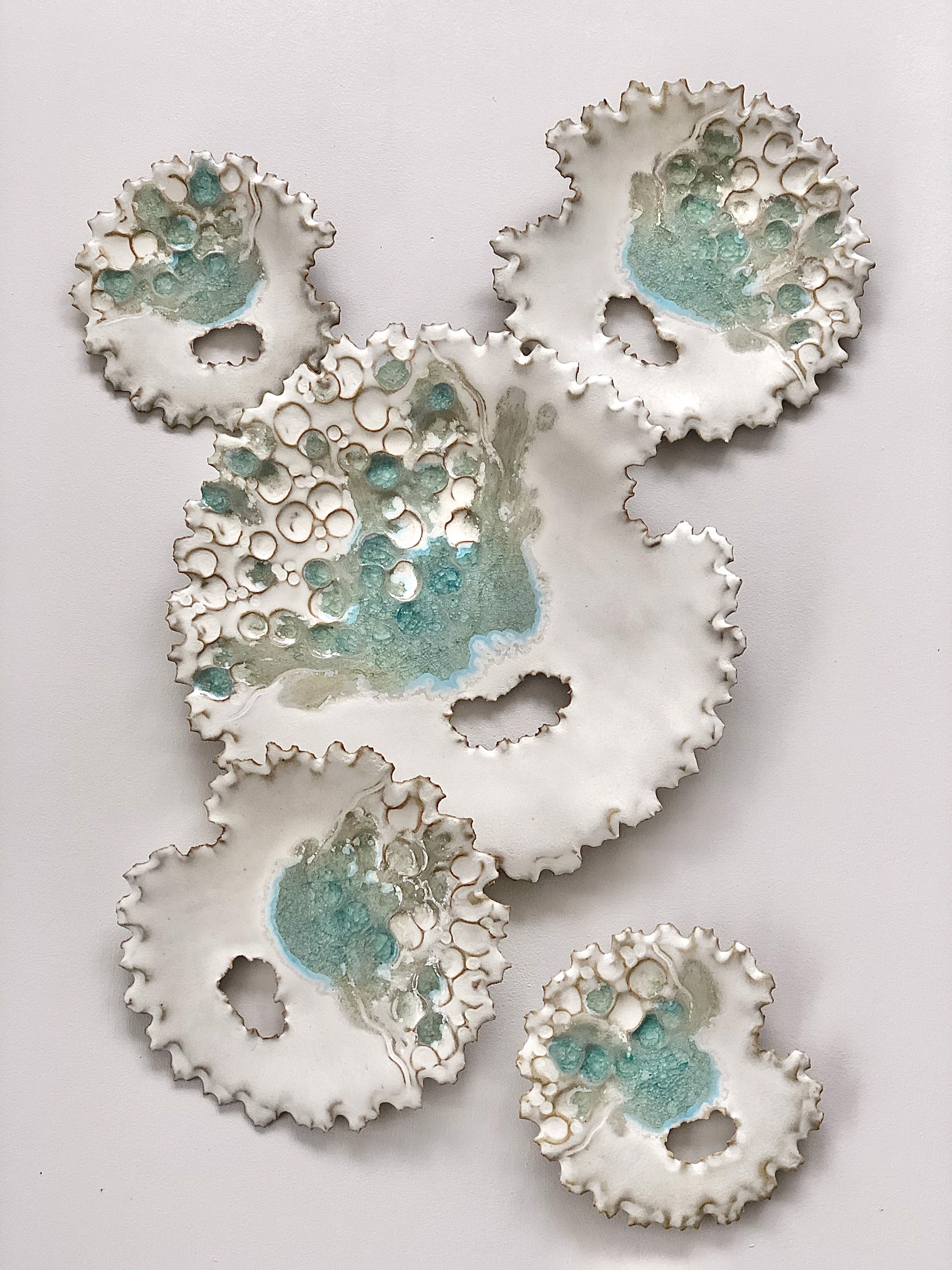 Pearl Wall 5 Piece Set - large by Jenny | Scott Martin | J Petter Galleries