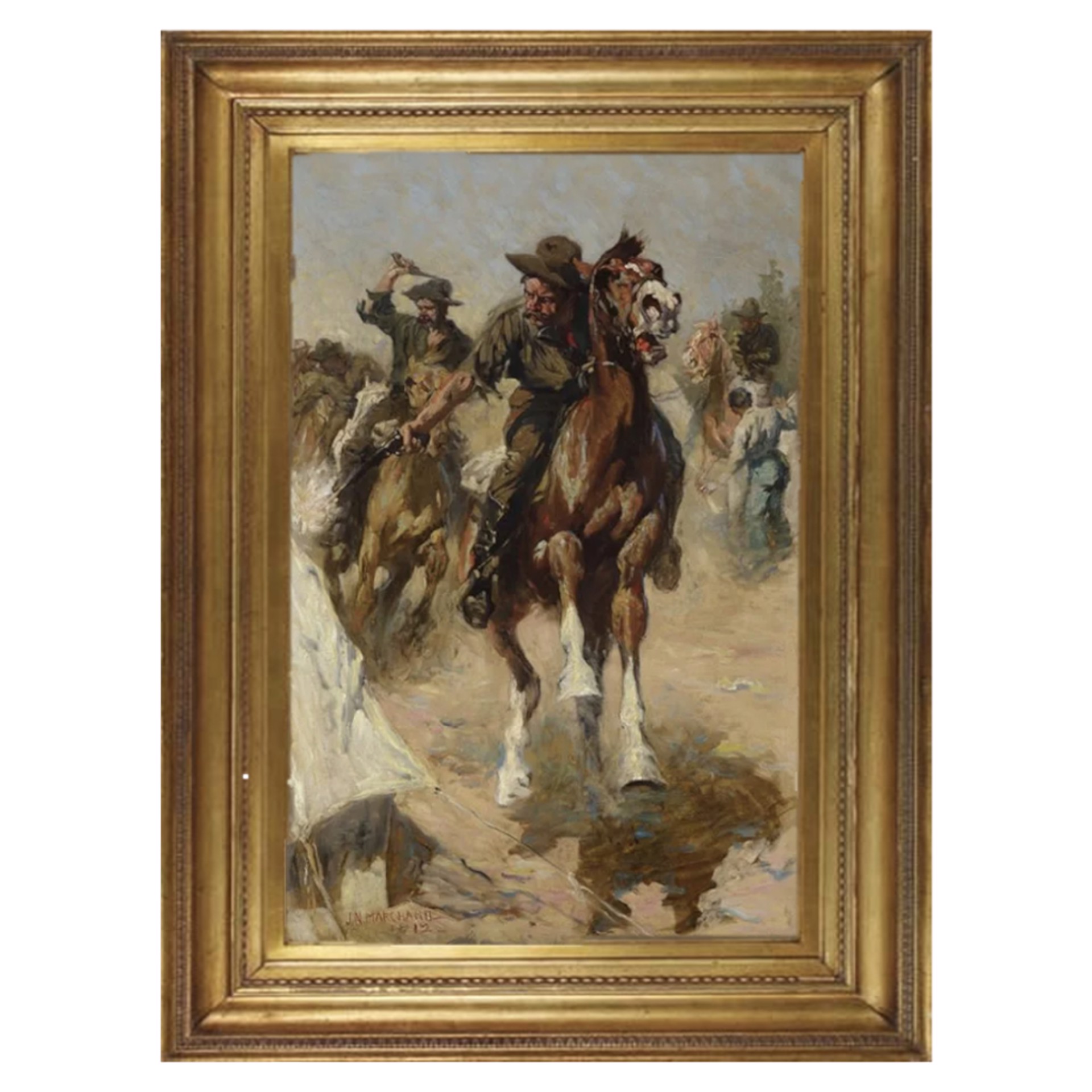 ROUGH RIDERS by John Marchand [1875-1921] | Montana Trails Gallery
