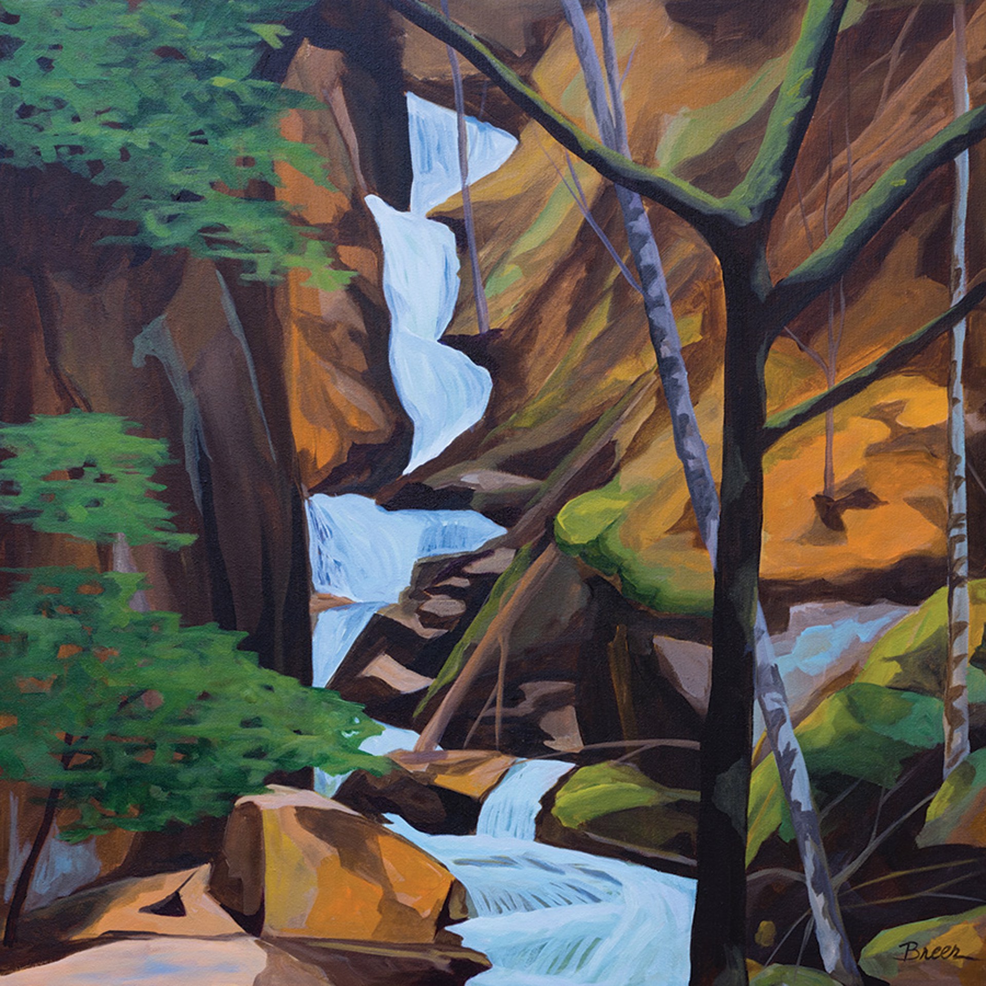 Huntington Falls by Catherine Breer | Portland Art Gallery