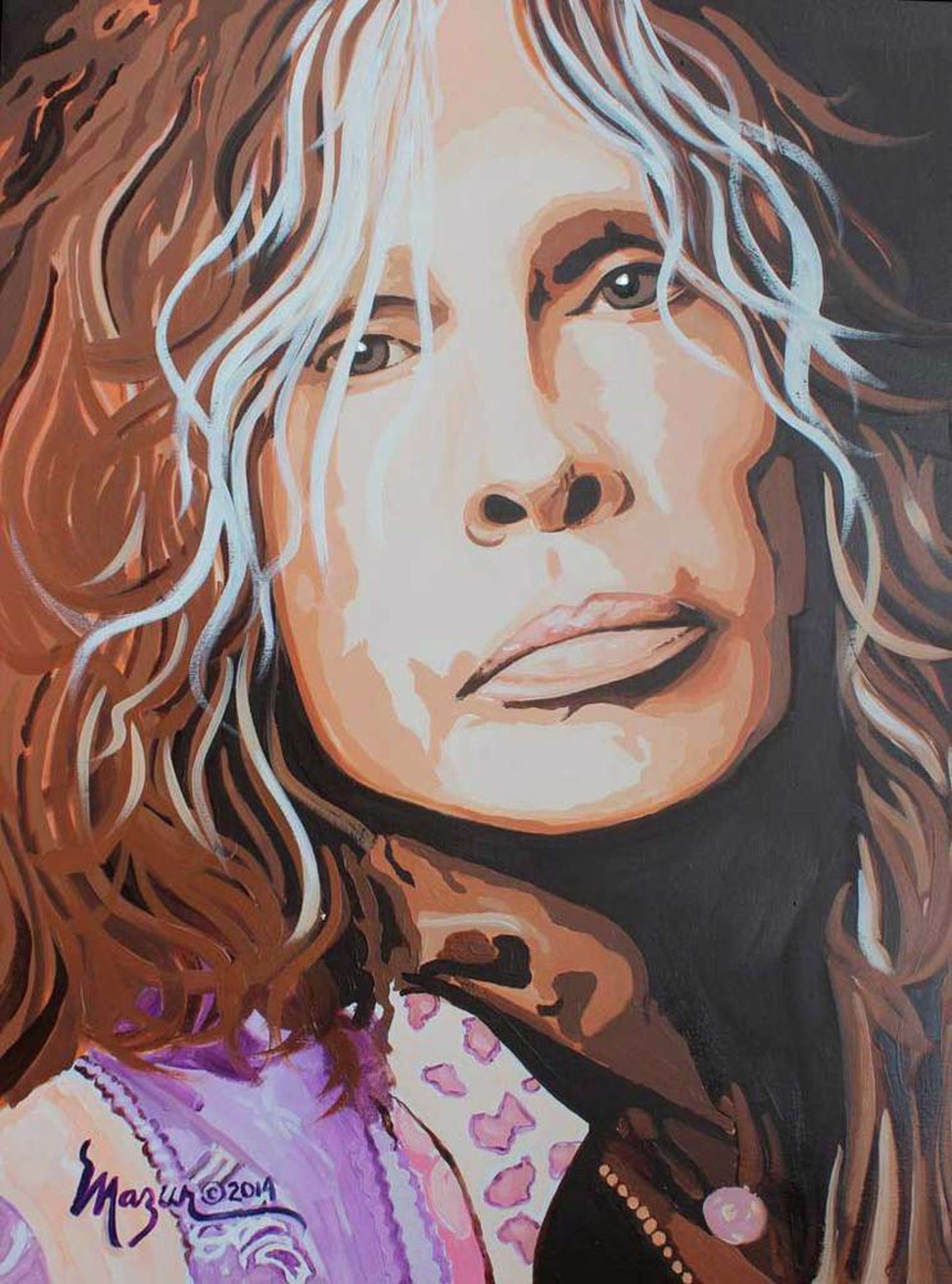 Steven Tyler "Dream On" by Ruby Mazur | Bill Wyland Galleries Lahaina LLC