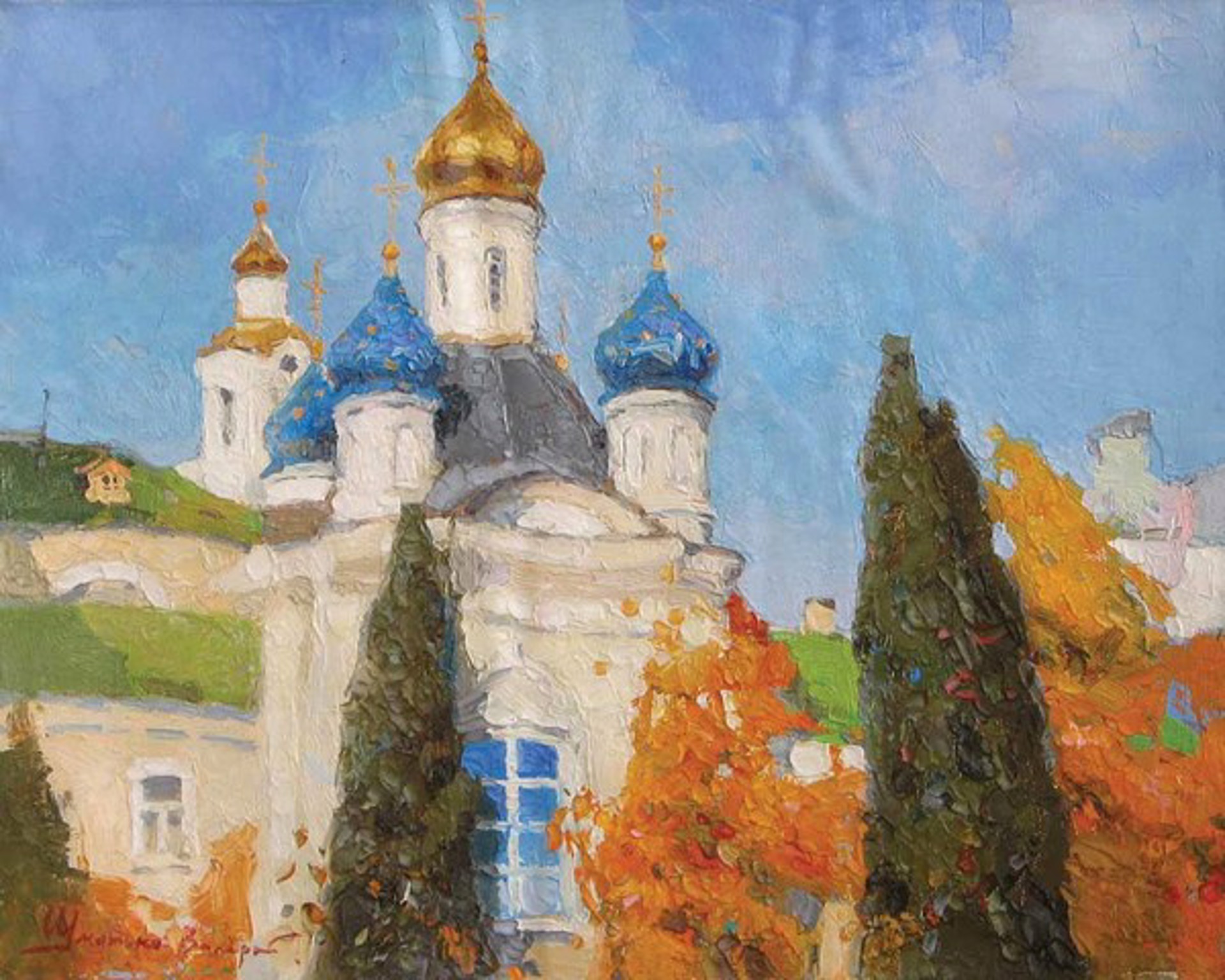 Golden Autumn by Valery Shmatko | Paul Scott Gallery
