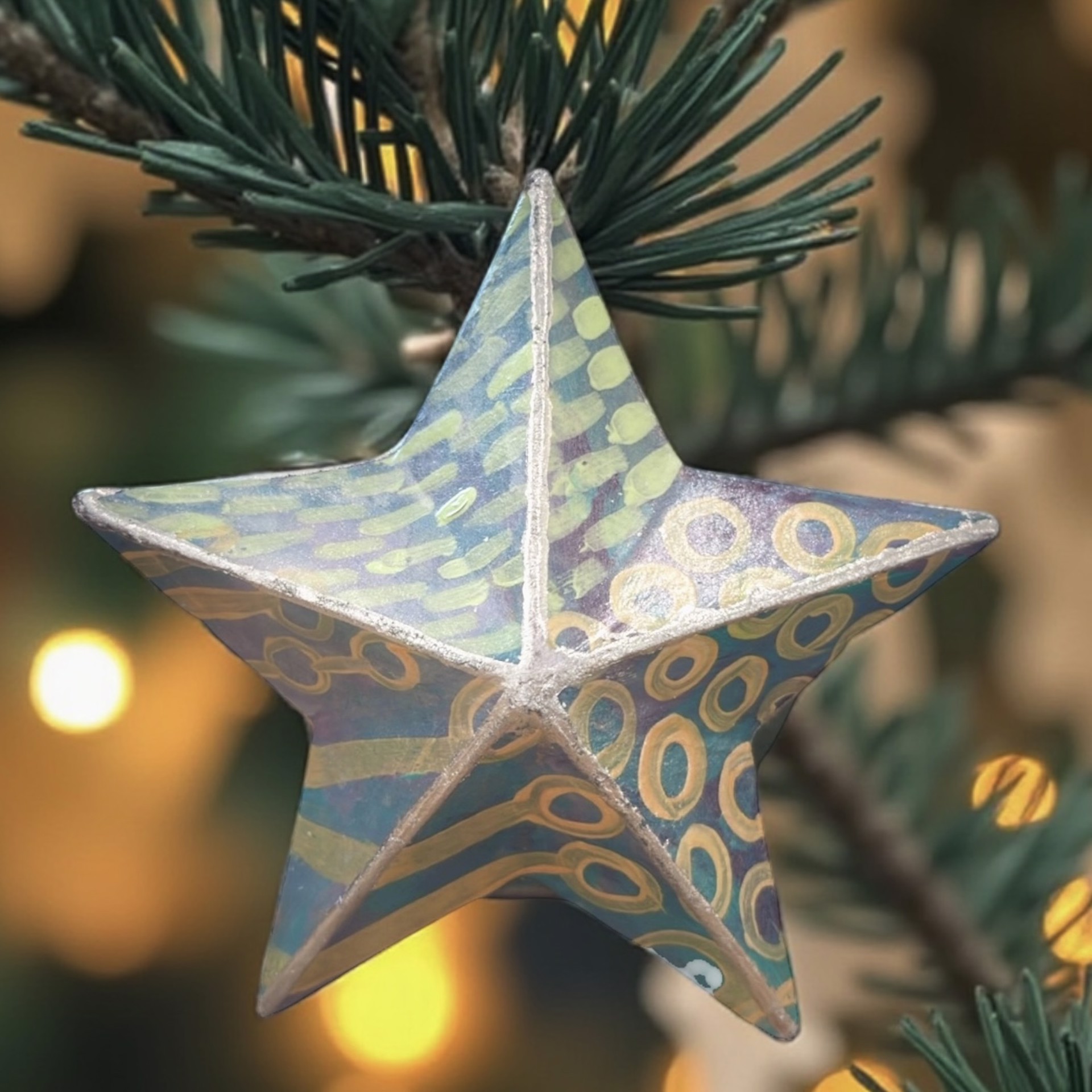 Large Abstract Star Ornament by Justin Selway | Pacesetter Gallery