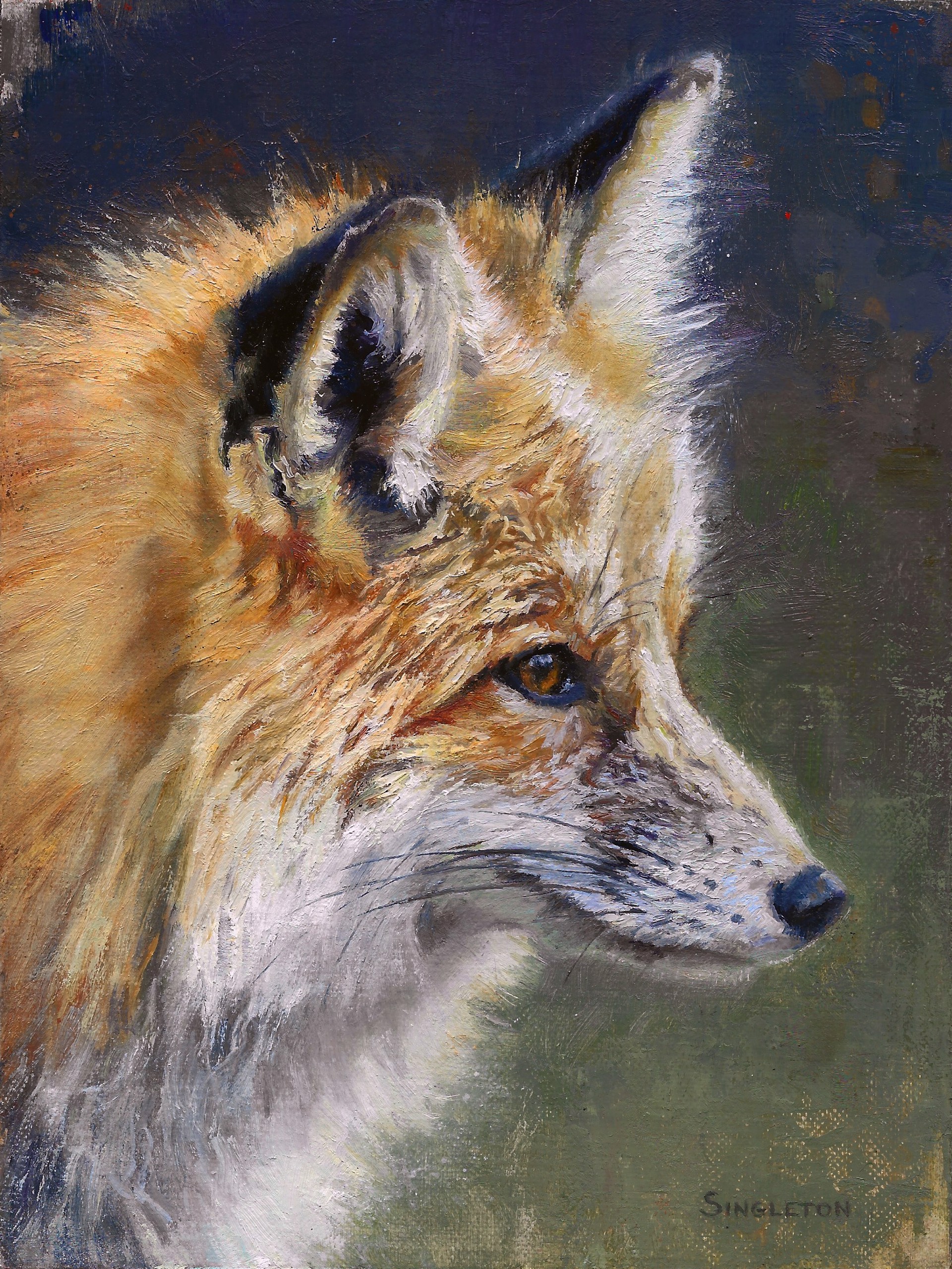 FOX PORTRAIT by Kelly Singleton | Montana Trails Gallery
