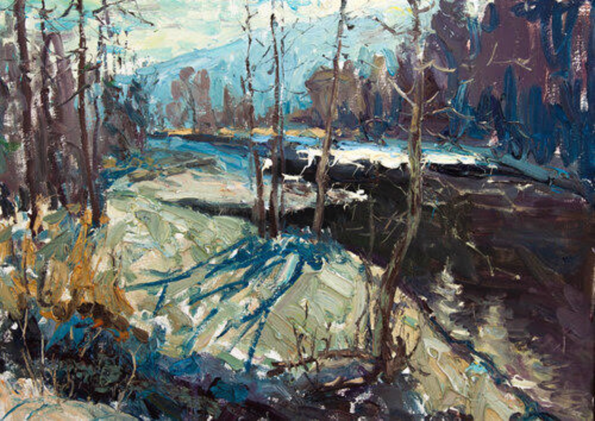 Sunset Under Main St. Bridge by Turner Vinson | Cassens Fine Art