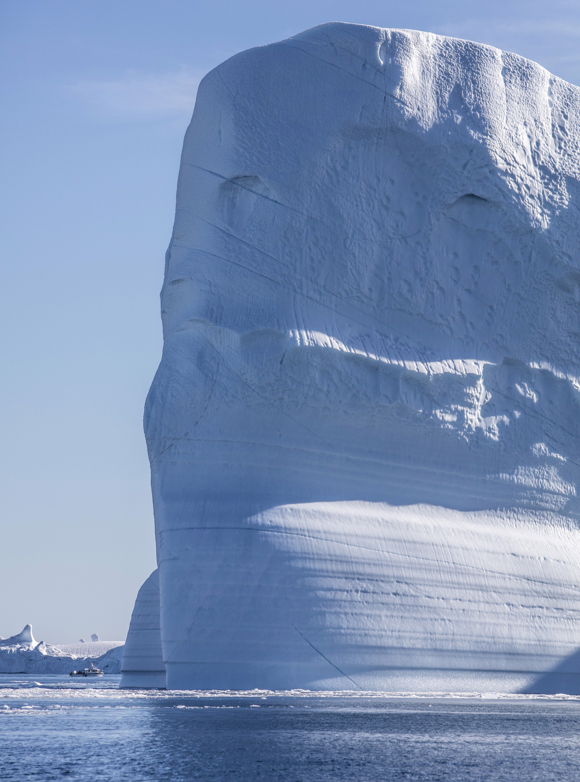 Big Berg with Boat by Peter Ralston | Ralston Gallery