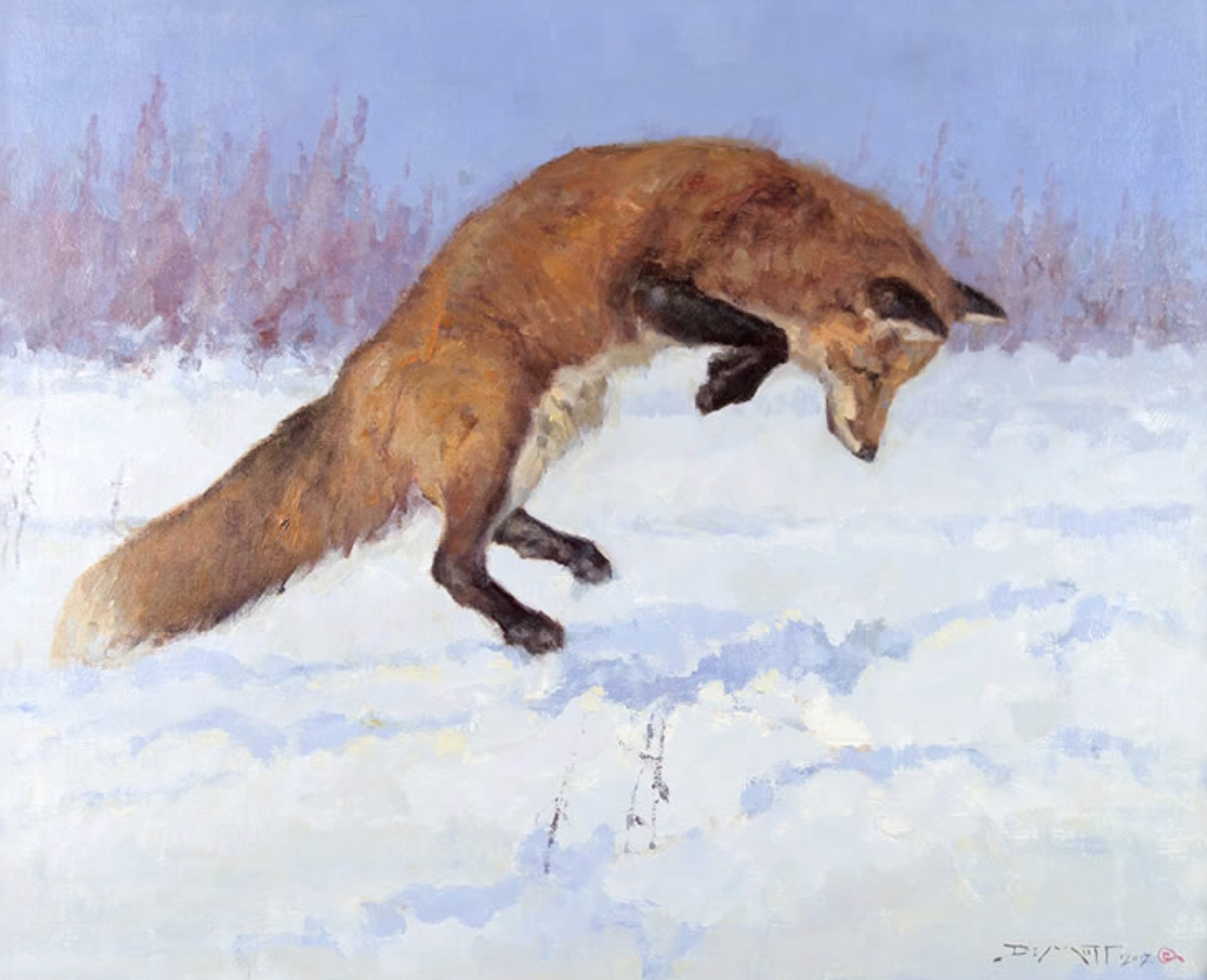 POUNCING FOX by John Demott | Montana Trails Gallery