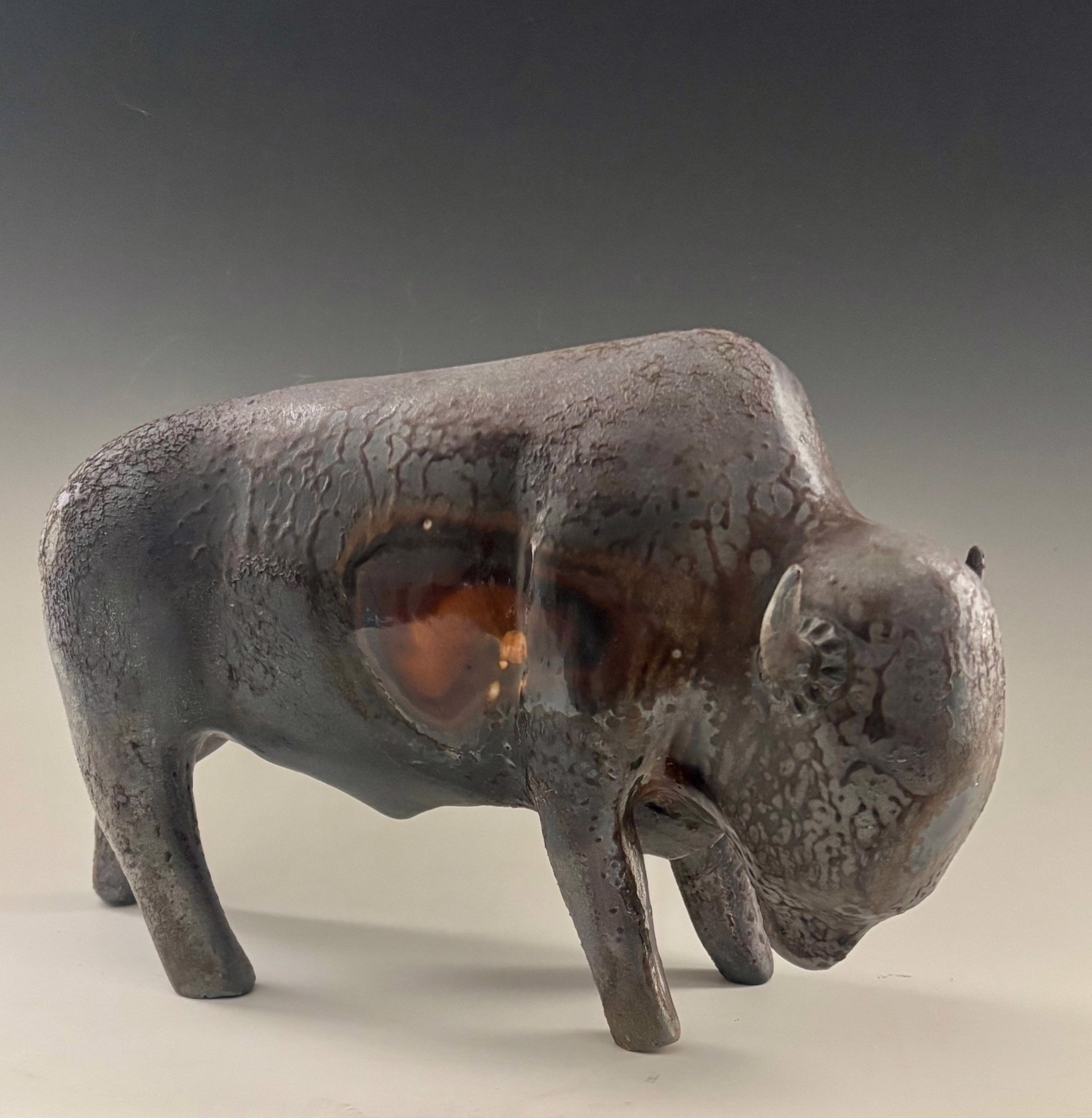 Jumbo Smooth Bison Chocolate & Grey by Brian Horsch | Leopold Gallery ...