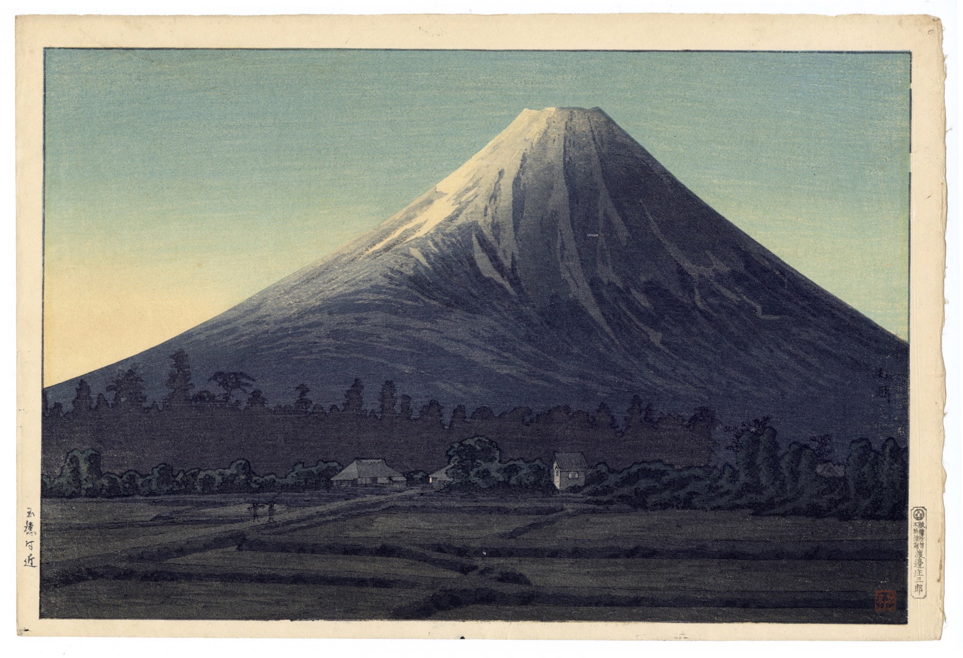 Mt Fuji from Near Tamaho - Twilight (Blue State) by Takahashi Hiroaki ...