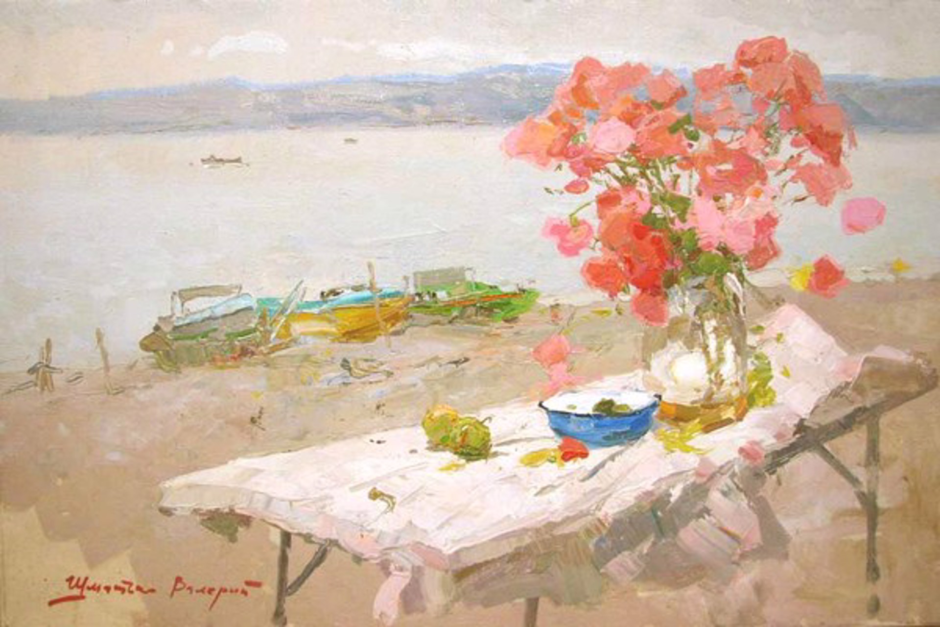Still Life on the Beach by Valery Shmatko | Paul Scott Gallery
