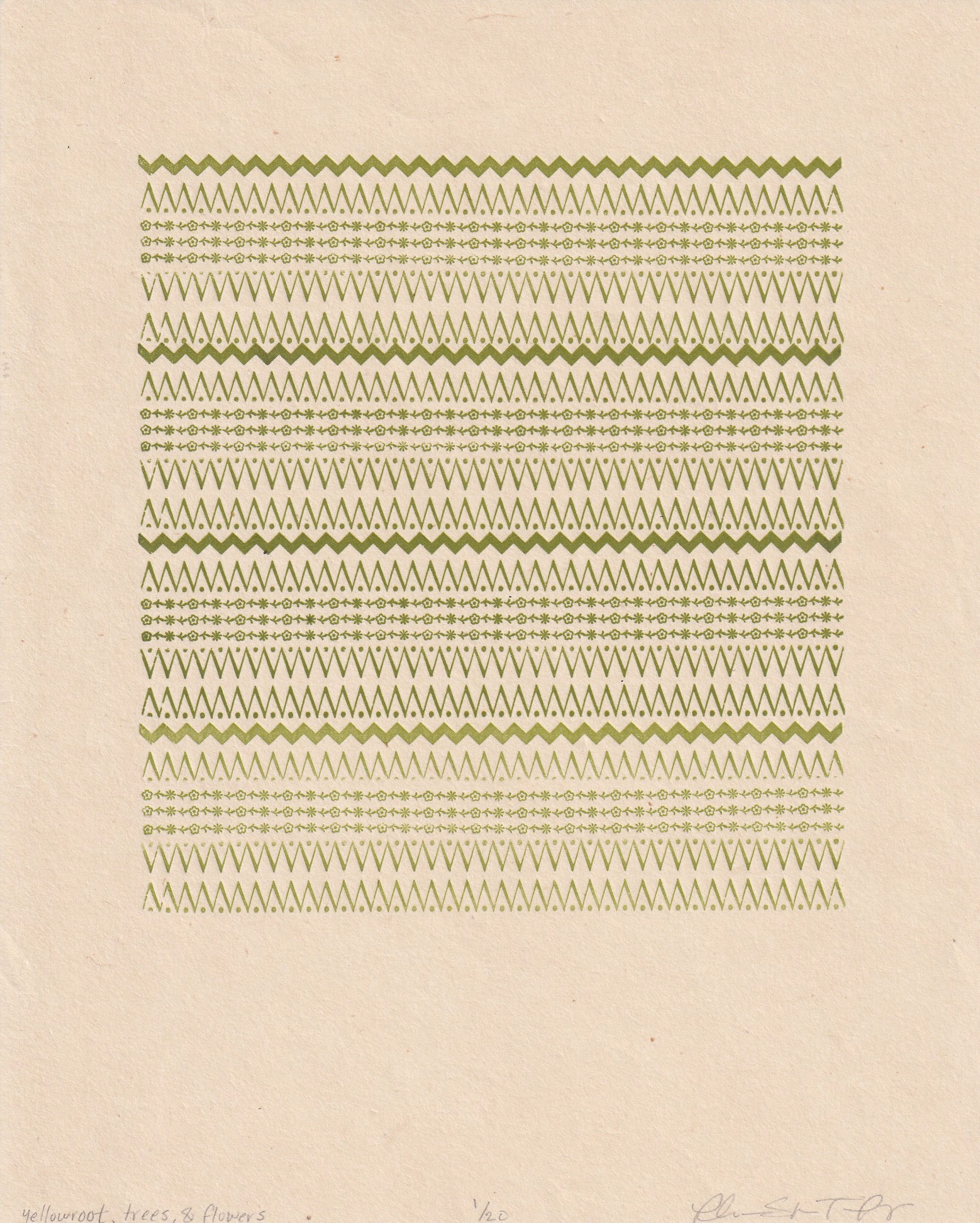 yellowroot, trees & flowers by Rhiannon Skye Tafoya | Hecho a Mano