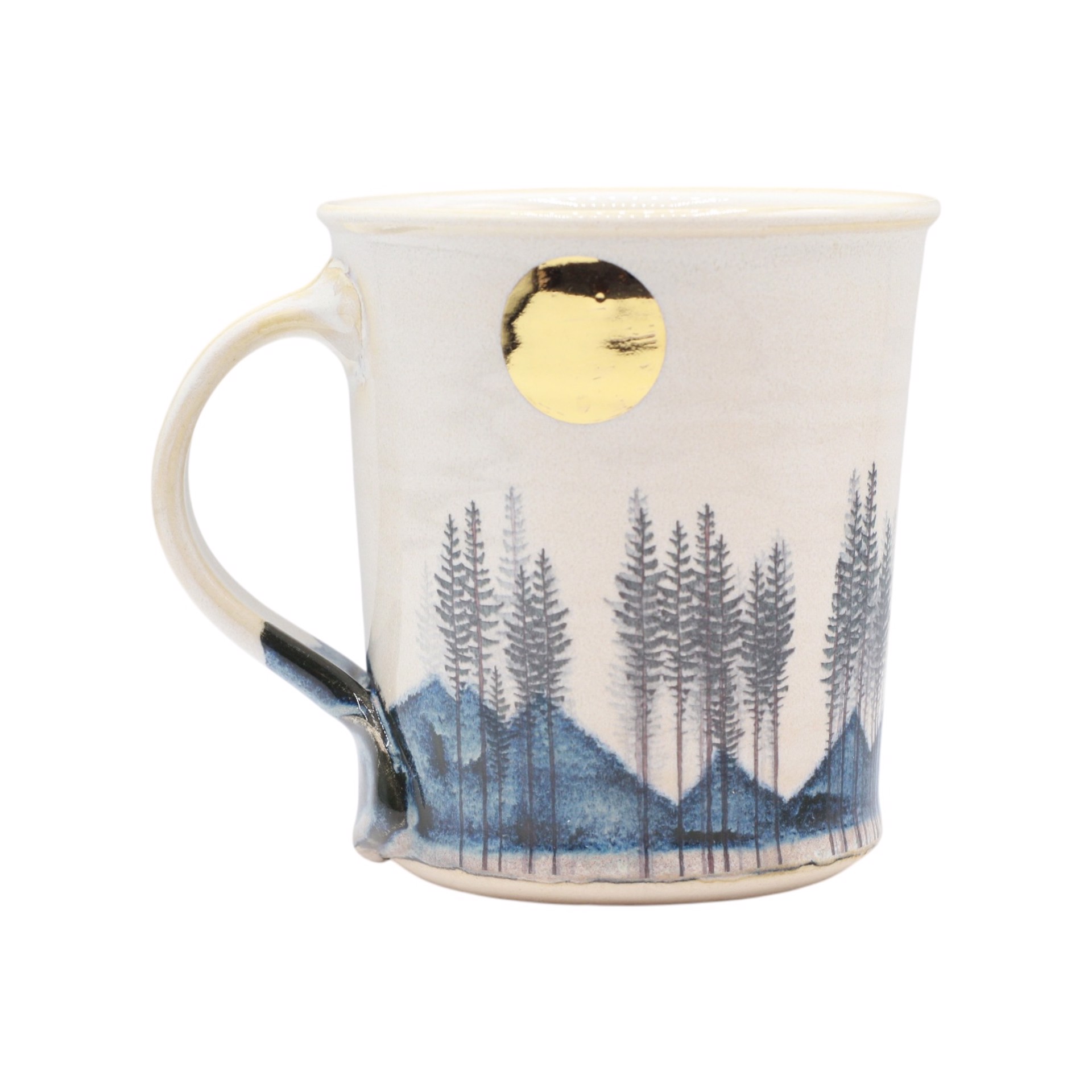 Mountain Tree Line Mug by Stephen Mullins | Cassens Fine Art