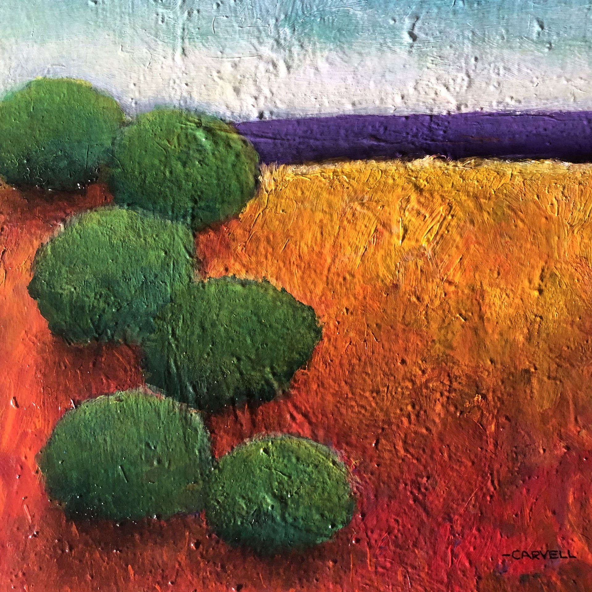 Cascading Oaks by Fred Carvell | Carmel Art Association