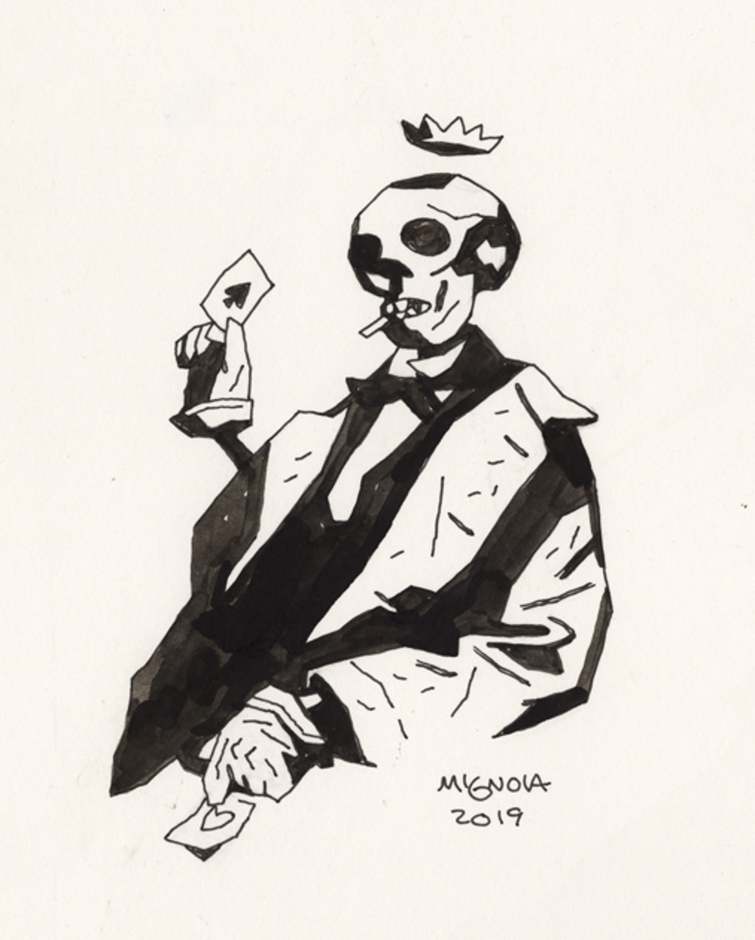 Mike Mignola Drawing